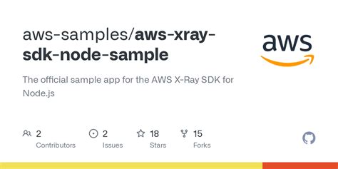 github aws samples aws xray sdk node sample the official sample app