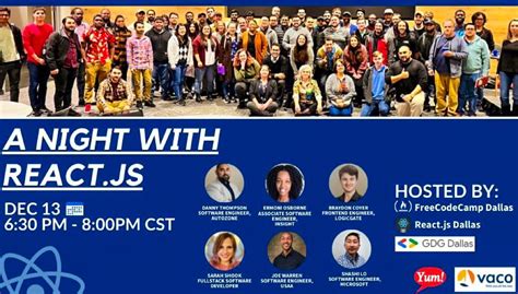 meetup technology webdevelopment reactjs learning networking