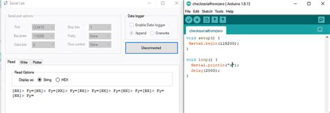 Sending Serial Data To Sensor Sensors Arduino Forum