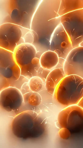 Premium Ai Image Particle Cell Photosphere Stacking Background Image
