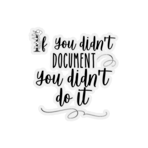 If You Didnt Document Stickers Medical Coder Stickers Etsy