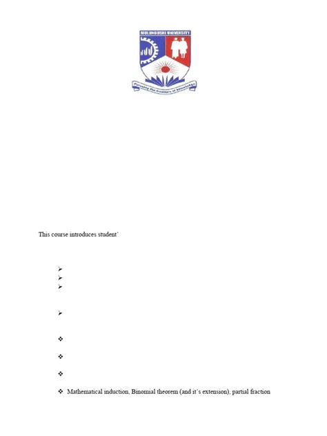 Msm 111 Mathematical Methods Course Outline I Pdf Function Mathematics Trigonometric