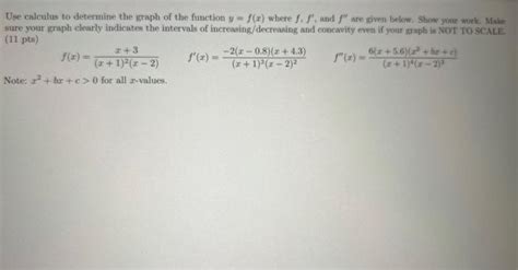 Solved Use Calculus To Determine The Graph Of The Function Chegg