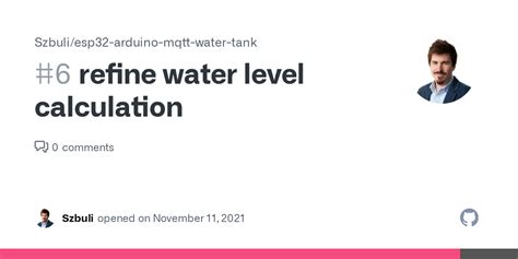 Refine Water Level Calculation · Issue 6 · Szbuliesp32 Arduino Mqtt