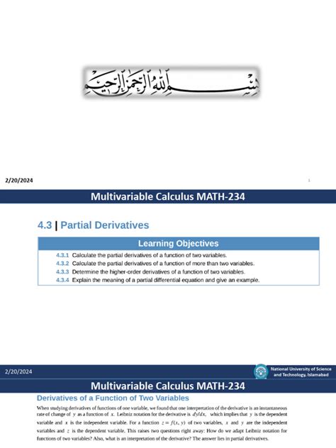 Lec 7 Multivariable Calculus Pdf