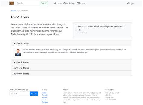 Github Svneshbootstrap4bookstoredesign A Simple Responsive Mobile