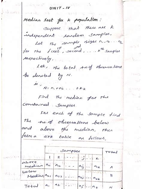 Non Parametric Unit 4 Pdf
