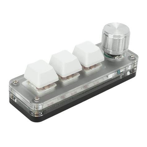 Teclado Mecánico Mini Teclado Programable De 3 Teclas Con Retroiluminación Rgb Para Oficina