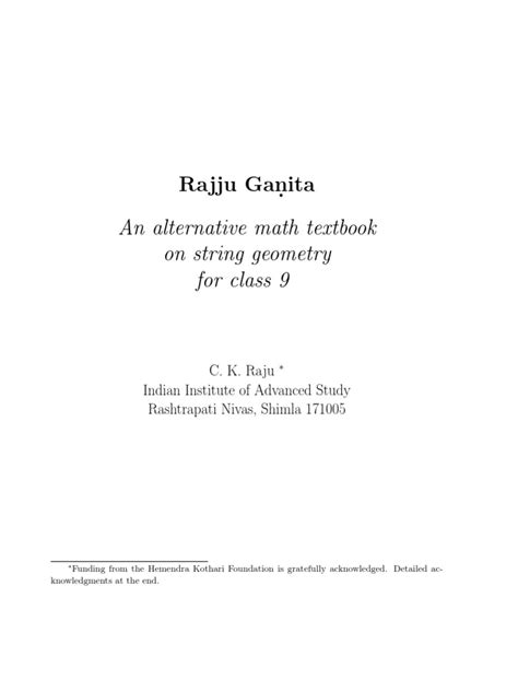 Rajju Ganit Toc Pdf Trigonometric Functions Axiom