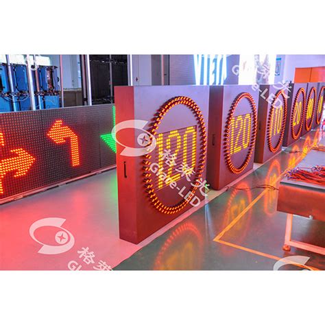 High Resolution Full Matrix Display Led Variable Speed Limit Sign For Traffic Meeting