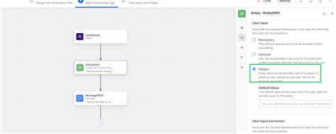 setting an entity value using genai xo platform kore ai bot