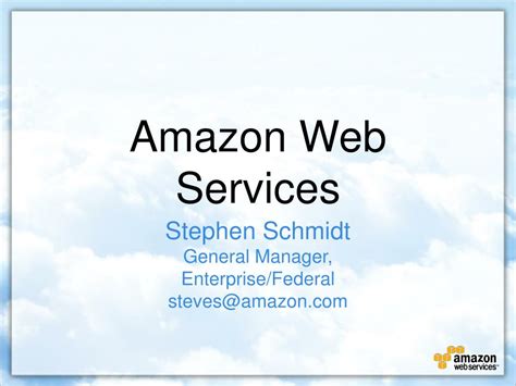 ppt amazon web services powerpoint presentation free download id