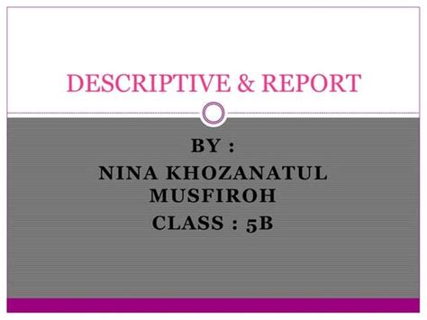 Descriptive Text Ppt