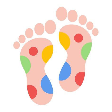 Premium Vector Reflexology Flat Illustration