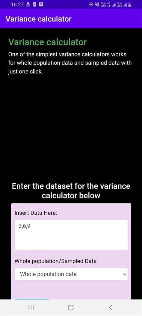 Variance Calculator Apk For Android Download