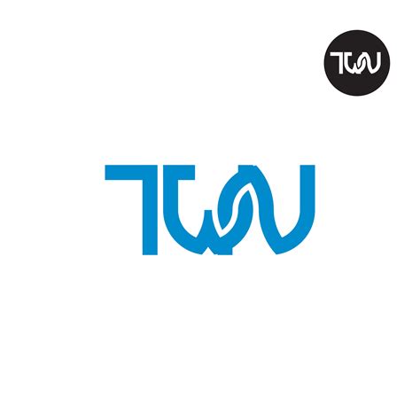 Letter Twn Monogram Logo Design 36288384 Vector Art At Vecteezy