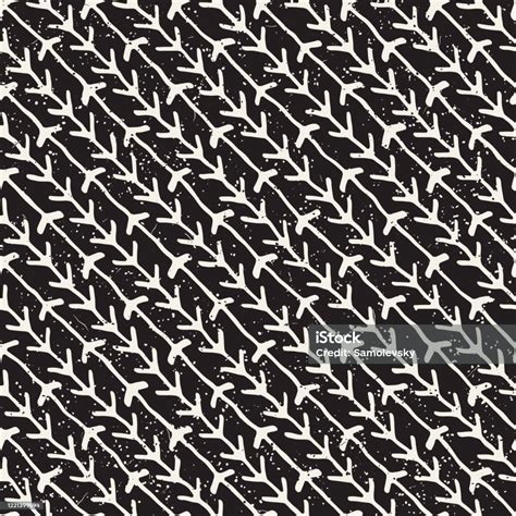 간단한 잉크 기하학적 패턴 흑백 흑백 스트로크 배경입니다 디자인에 맞게 손으로 그린 잉크 텍스처 거친에 대한 스톡 벡터 아트 및 기타 이미지 Istock