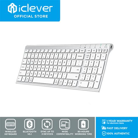 IClever BK Bluetooth Keyboard Universal Wireless Keyboard Rechargeable Bluetooth Multi