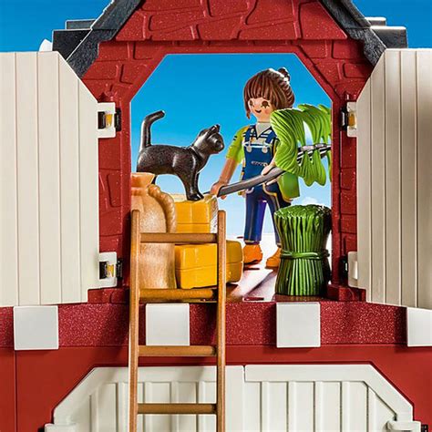 Playmobil Barn With Silo Farm Toys