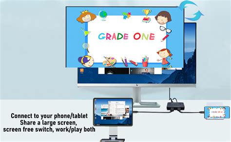 Usb C Switch Selector 2 In 1 Output Plug And Play 8k 60hz Hd Support 10gbps Pd