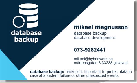 Access Database Backup Hybrid Work