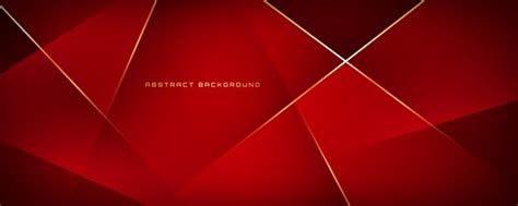 Premium Vector D Red Luxury Abstract Background Overlap Layer On Dark Space With Golden