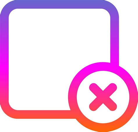 Delete Square Line Gradient Icon 39231529 Vector Art At Vecteezy