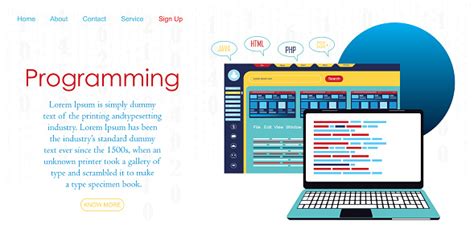 소프트웨어 웹 개발 프로그래밍 개념 화면 노트북에서 추상적인 프로그래밍 언어 및 프로그램 코드 3차원 형태에 대한 스톡 벡터