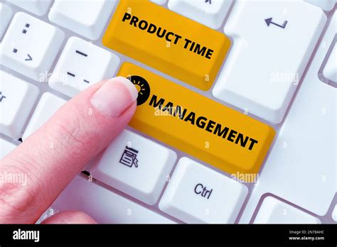 Writing Displaying Text Product Time Management Business Approach