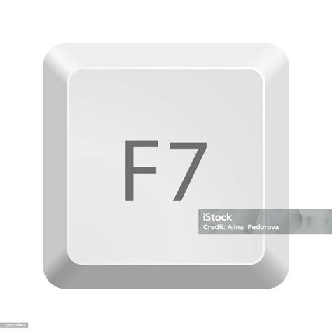 F7 기호가 있는 버튼입니다 아이콘 벡터 일러스트레이션입니다 검은색에 대한 스톡 벡터 아트 및 기타 이미지 검은색 기능키