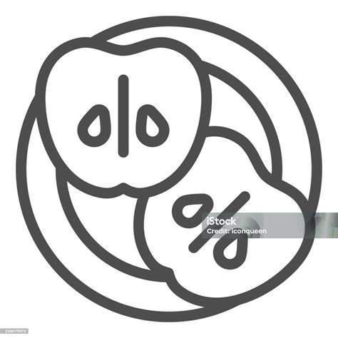 접시 선 아이콘의 사과 과일 조각 원하는 것을 먹고 개념 벡터 그래픽 흰색 배경에 신선 식품 접시 기호 모바일 또는 웹 디자인을위한 개요 스타일 아이콘 0명에 대한 스톡