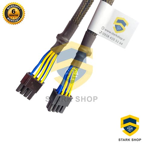 کابل تبدیل 8 پین گرافیک به 2 خروجی 6 2 پین گرافیک فروشگاه استارک