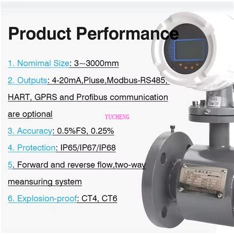 China Custom Digital Display Electromagnetic Magnetic Flow Meter For Water Suppliers