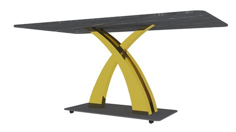 Table Straight Naked D Model TurboSquid