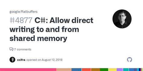 C Allow Direct Writing To And From Shared Memory · Issue 4877