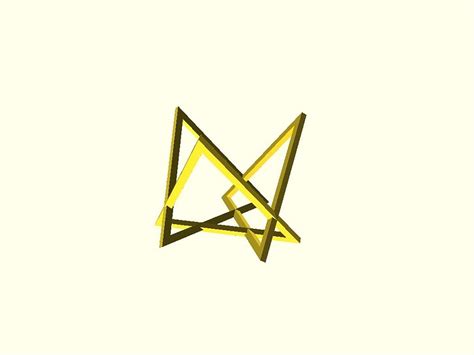 Openscad Triangle Pattern Experiment Free 3d Model On