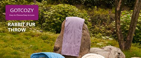 Gotcozy Heated Blanket Electric Throw Ribbed Faux Fur Electric