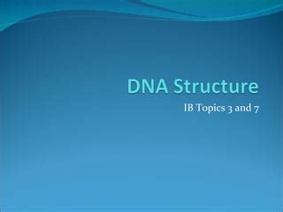 DNA Structure PowerPoint PPT