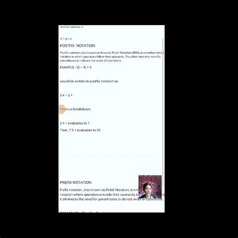 infix postfix prefix notation youtube