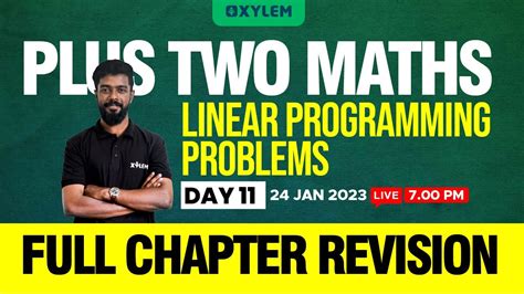 Plus Two Maths Linear Programming Problems Full Chapter Revision