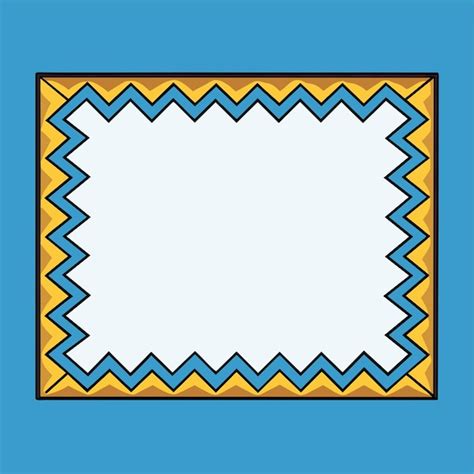 Premium Vector Rectangle Shape Colorful Frame