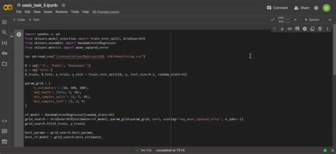 Data Science Project On Sales Prediction By Oasis Infobyte Dharshini
