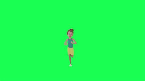 running man animation stock video footage for free download