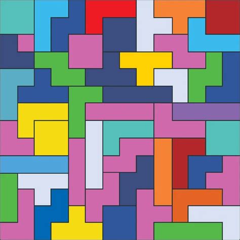 Tetris Seamless Vector Background — Stock Vector © Klaradohnalova 12638593