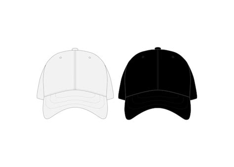 Premium Vector Streetwear Mockup Templates Trucker Hat Snapback Fitted Cap Hat Vector