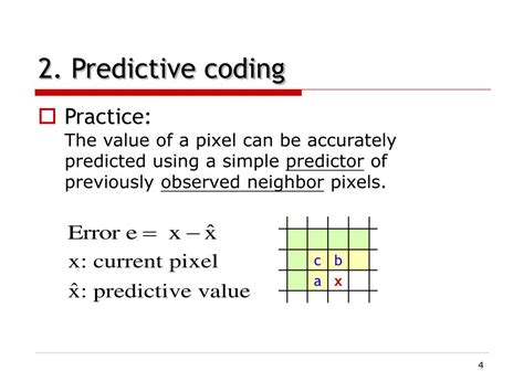Ppt A Gradient Based Predictive Coding For Lossless Image Compression