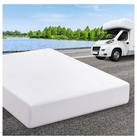 Rv Mattress Short Queen 8 Inch Memory Foam Mattress Cooling Green Tea