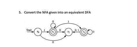 Solved 5 Convert The NFA Given Into An Equivalent DFA Chegg Com