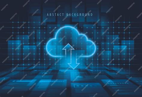 Premium Vector Abstract Data Center Background Digital Information With Light Of Database