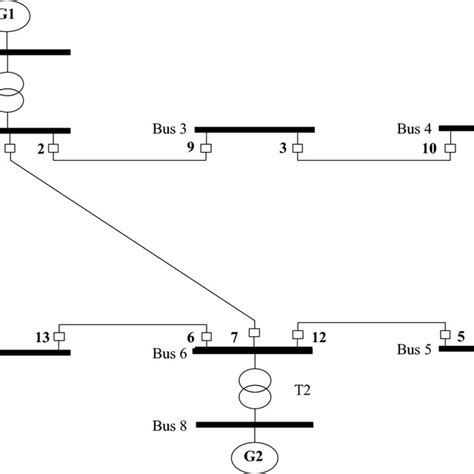 Single Line Diagram For 8 Bus System Download Scientific Diagram